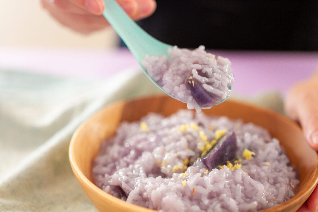sweet potato congee: how to make rice porridge