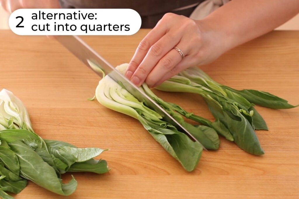 simple grilled bok choy