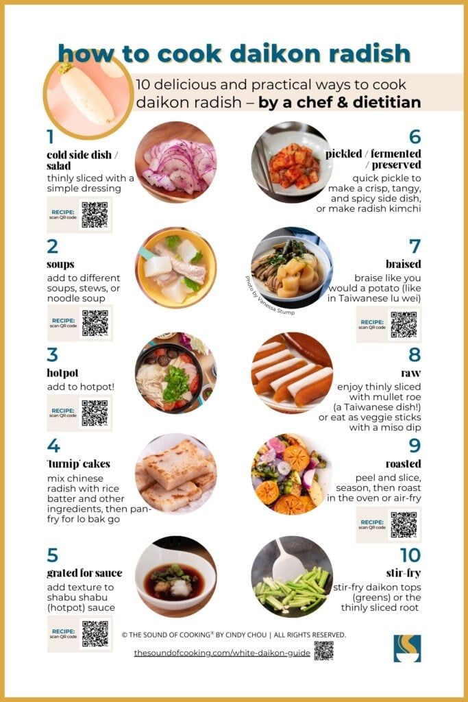 white daikon chef’s guide – how to cook with it, buy, prep